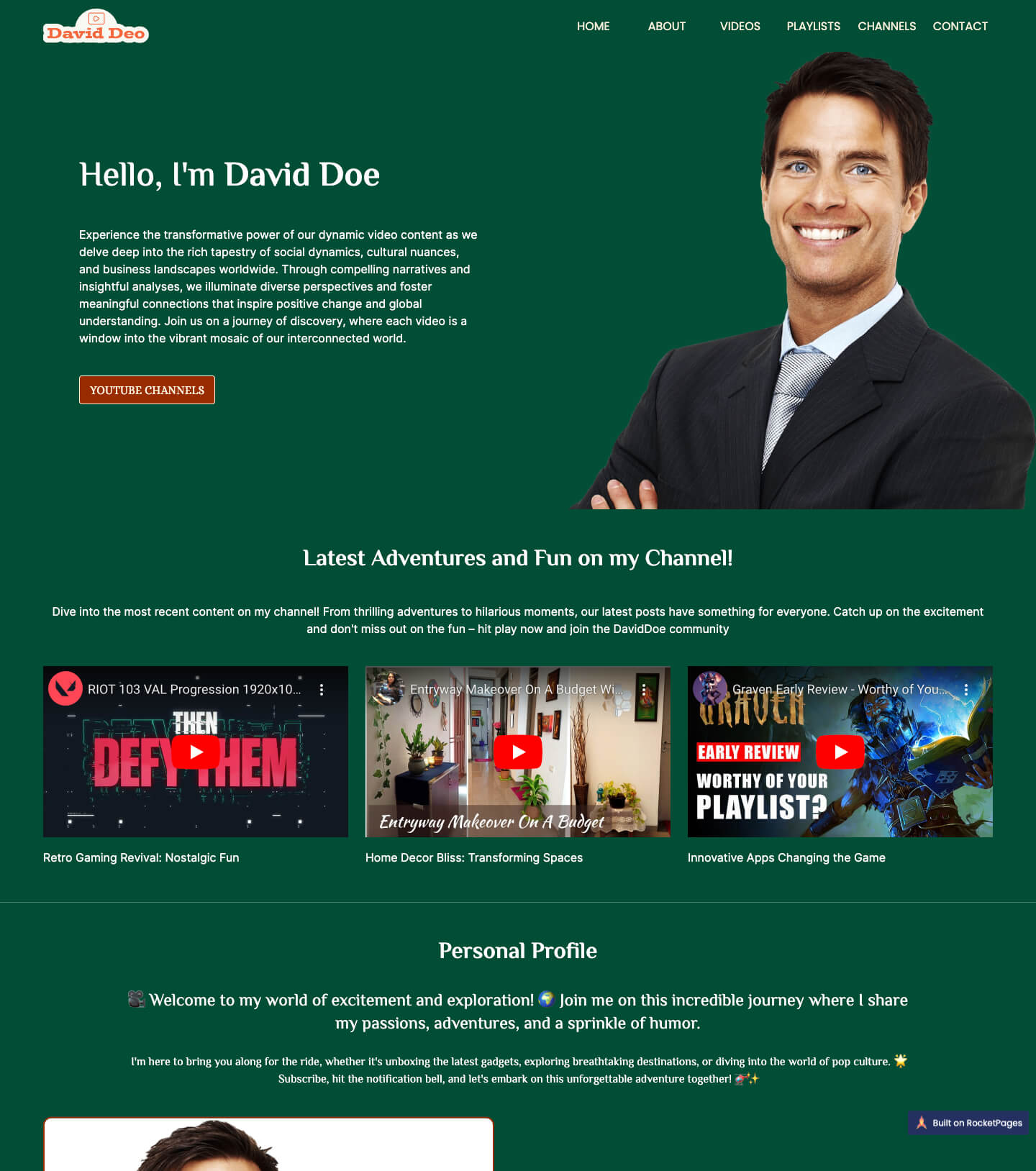 Create Your Website for Free | Website Builder | RocketPages